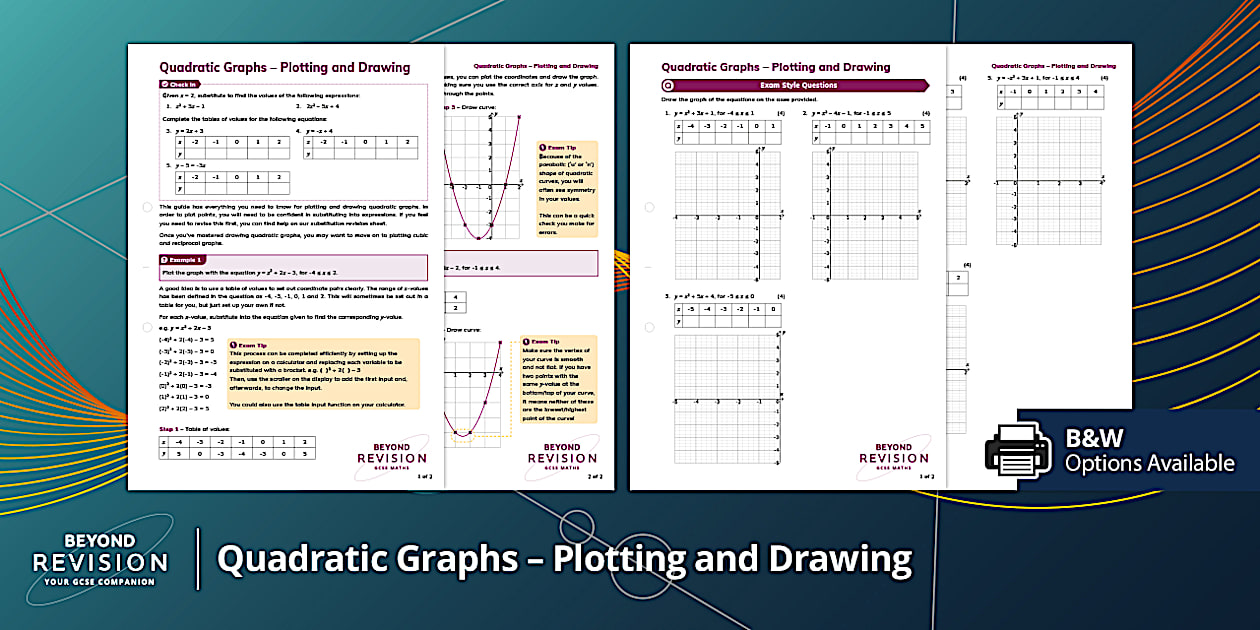 👉 Plotting Quadratic Graphs (teacher made) - Twinkl
