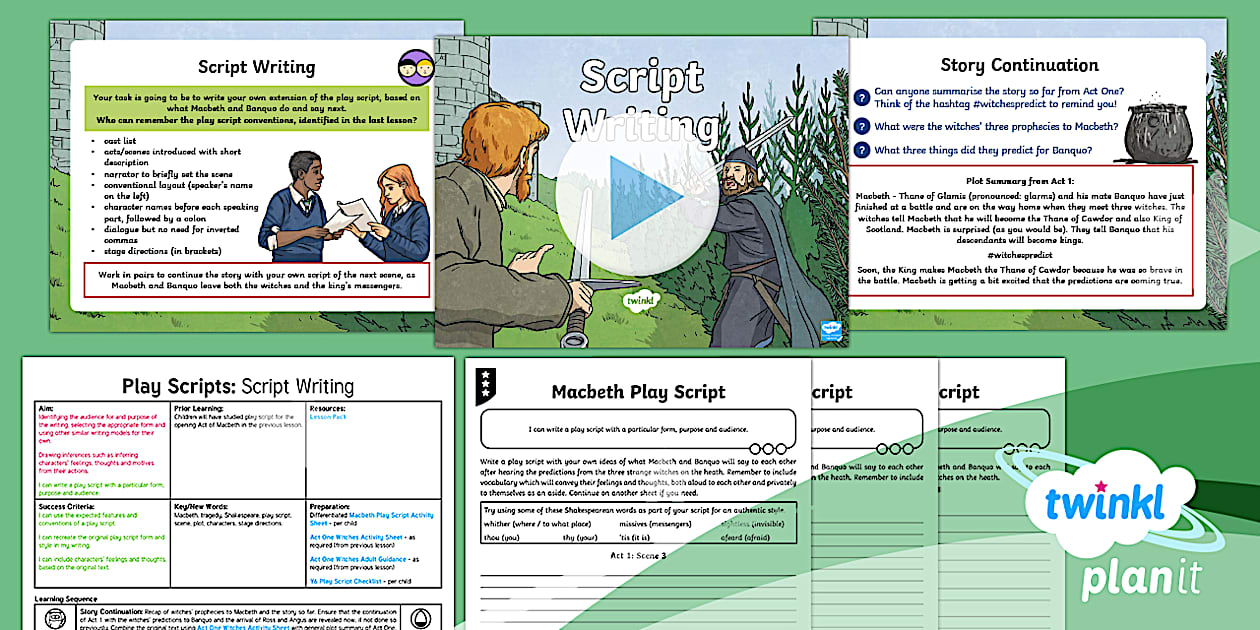 Significant Author: Macbeth: Play Scripts 2 Y6 Lesson Pack