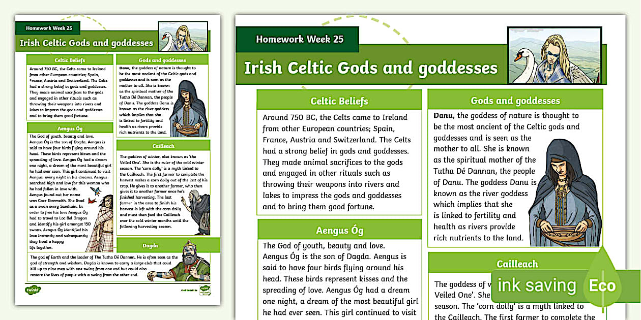 Irish Celtic Gods and Goddesses