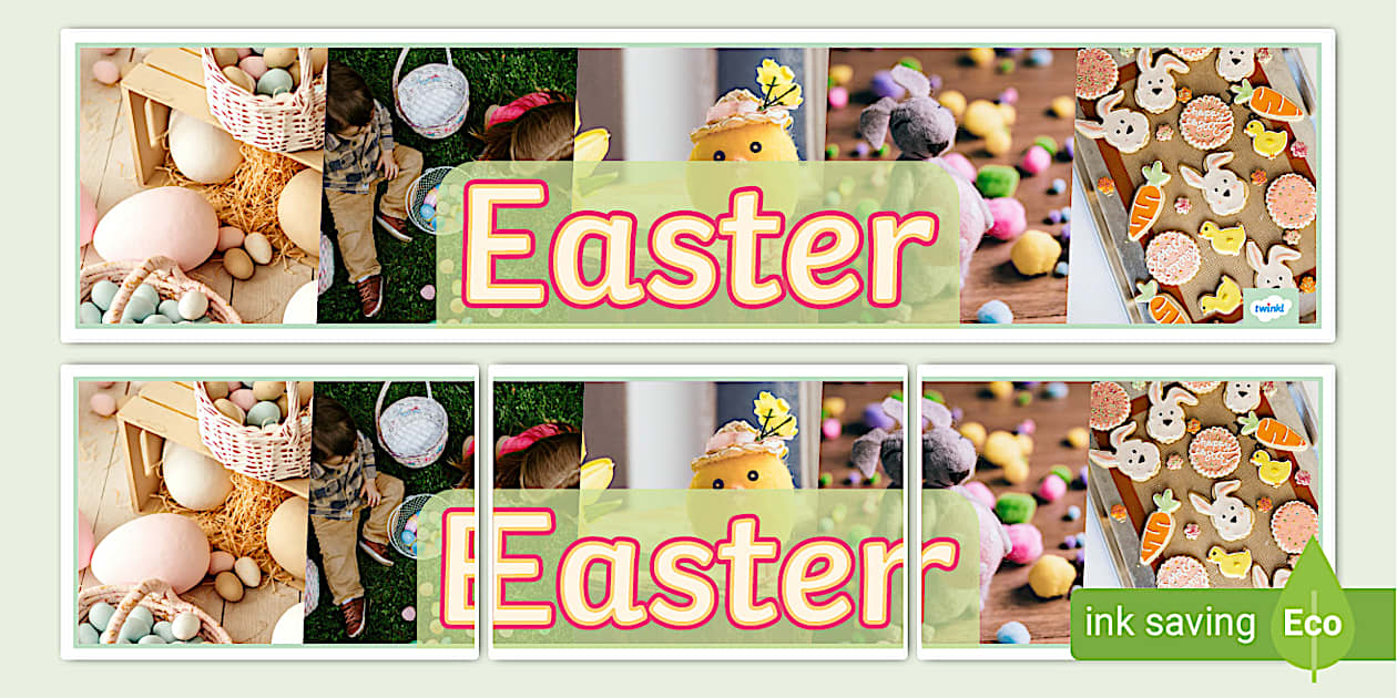 Easter Photo Display Banner (teacher made) - Twinkl