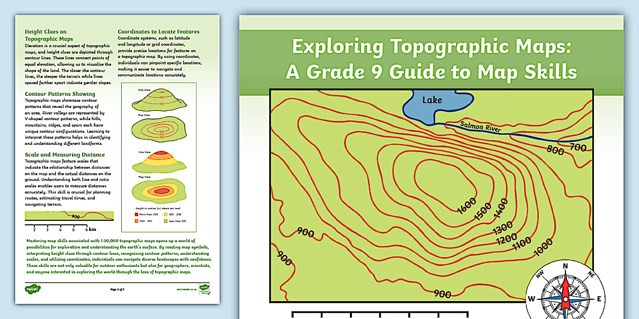 Exploring Topographic Maps: A Grade 9 Guide to Map Skills