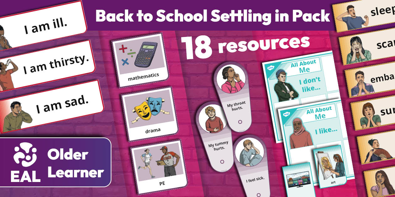 EAL Older Learner Back to School Settling in Pack
