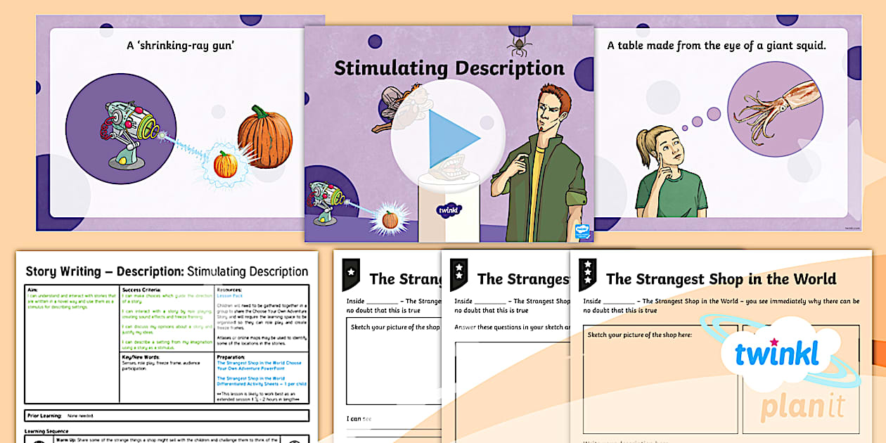 The World: The Strangest Shop in the World: Story Writing 1 Y6 Lesson Pack