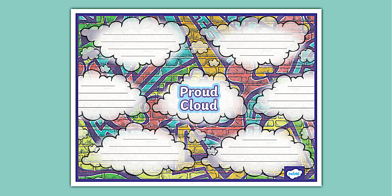 Proud Cloud Display Poster (teacher made) - Twinkl
