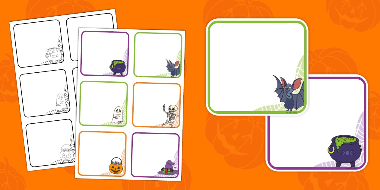 Halloween Peg Labels - Twinkl Events Resources - Twinkl
