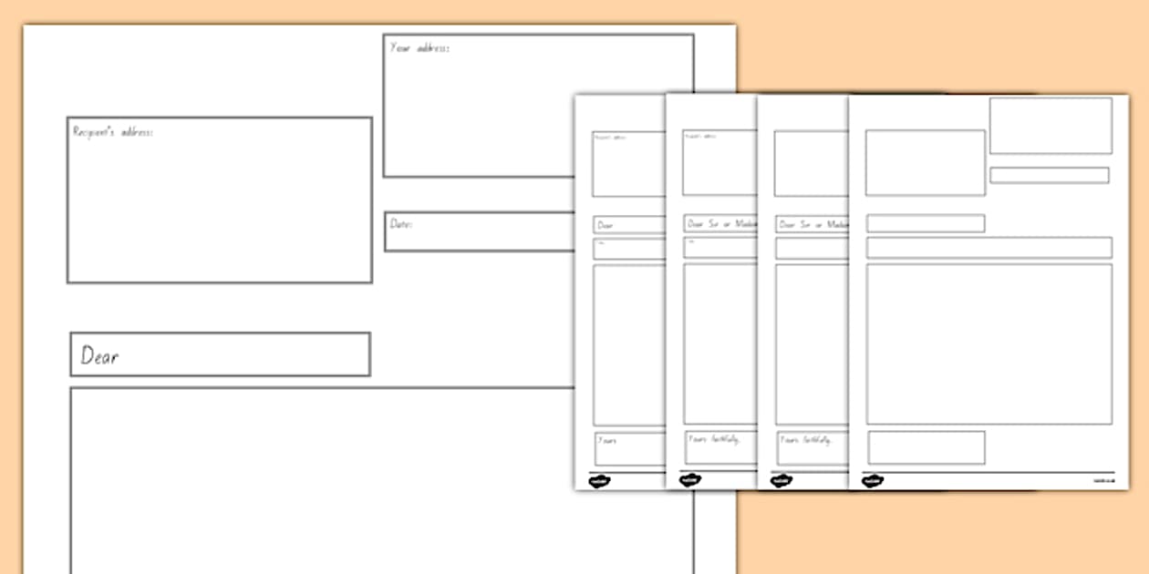 Formal Writing Letter Template | Twinkl Learning Resources