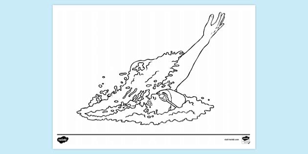 Swimming Backstroke Stephanie Horner | Colouring Sheets