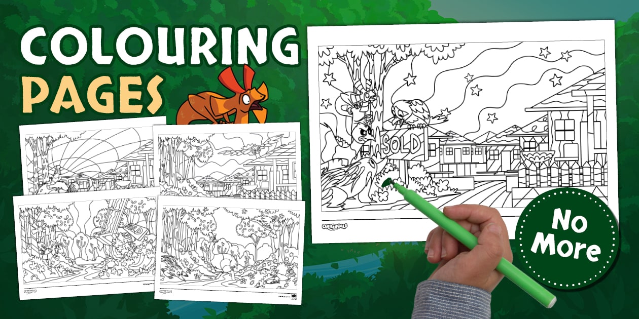 No More - Colouring Pages
