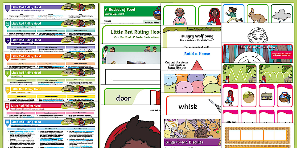 EYFS Little Red Riding Hood Activity Planning and Continuous Provision ...