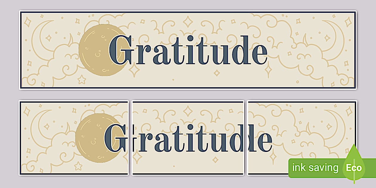 Celestial-Theme Gratitude Display Banner (teacher made)