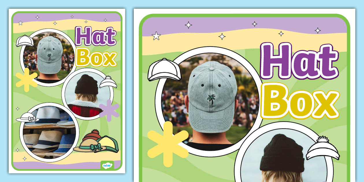Hat Box Photo Display Poster (Teacher-Made) - Twinkl