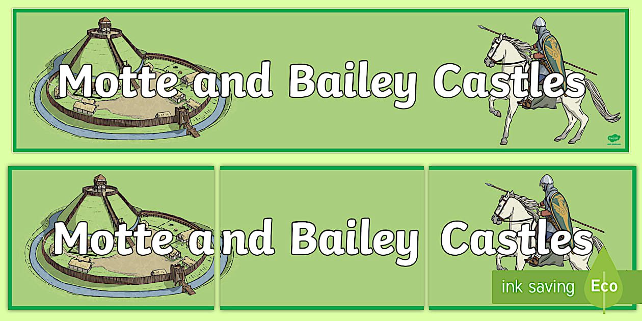 Motte and Bailey Castles Display Banner (teacher made)