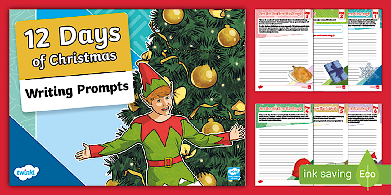 12 Days of Christmas Writing Prompts Resource Pack - Twinkl