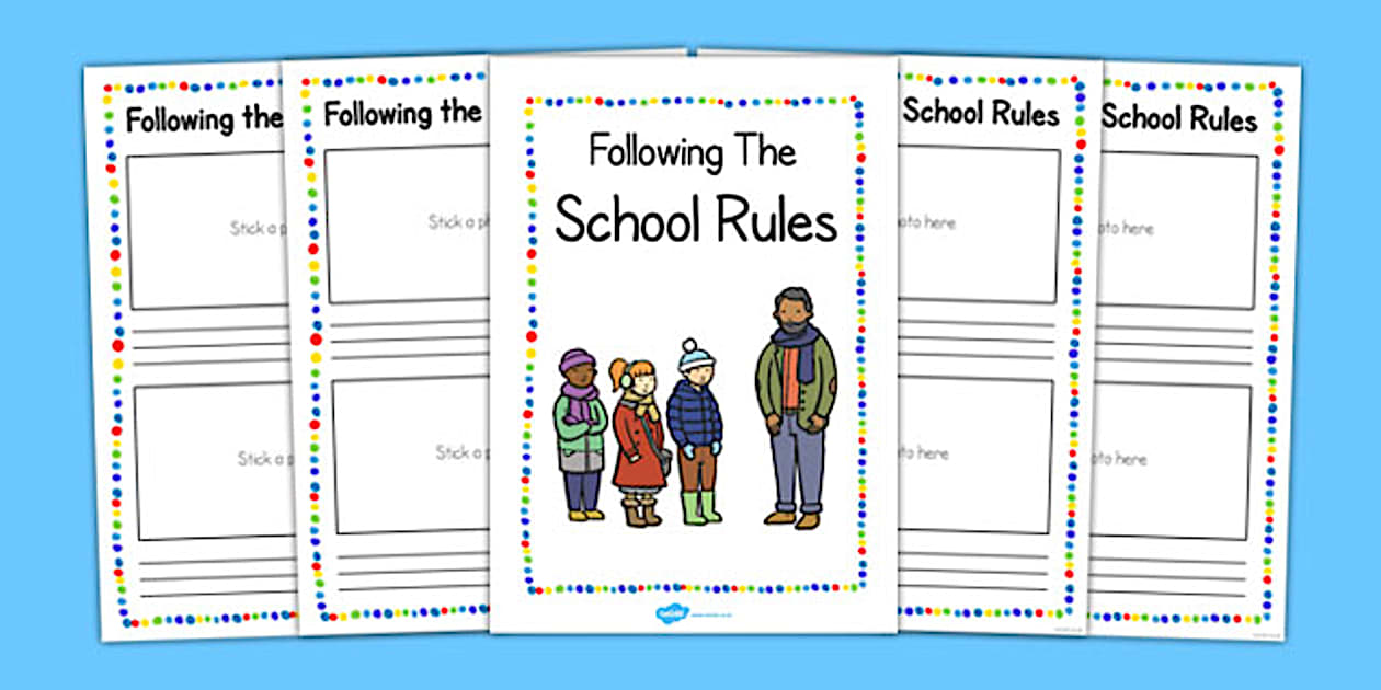 Editable Following the School Rules Booklet - Twinkl