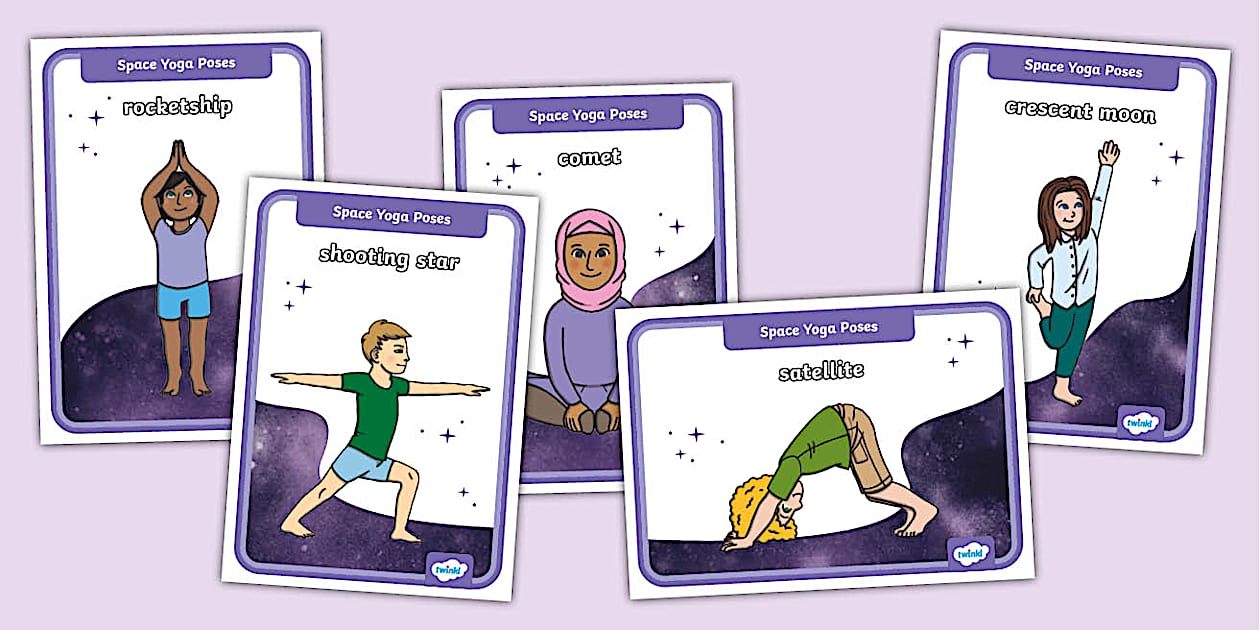 Space Yoga Cards (phát triển bởi giáo viên) - Twinkl