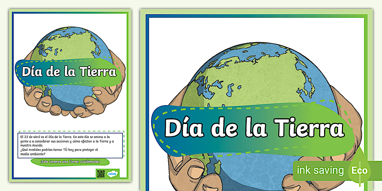 Afiche: Día de la Tierra | Twinkl