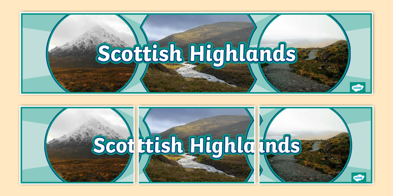 Scottish Highlands Photo Display Banner (Teacher-Made)