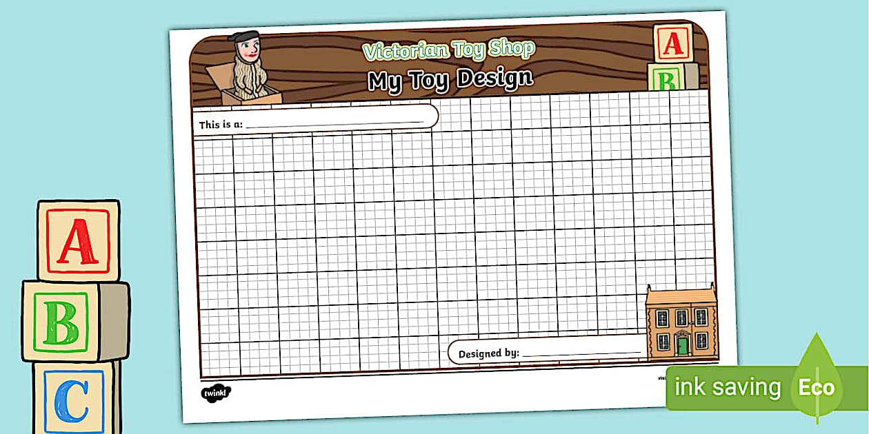 Victorian Toy Shop Toy Design Sheet (teacher made) - Twinkl