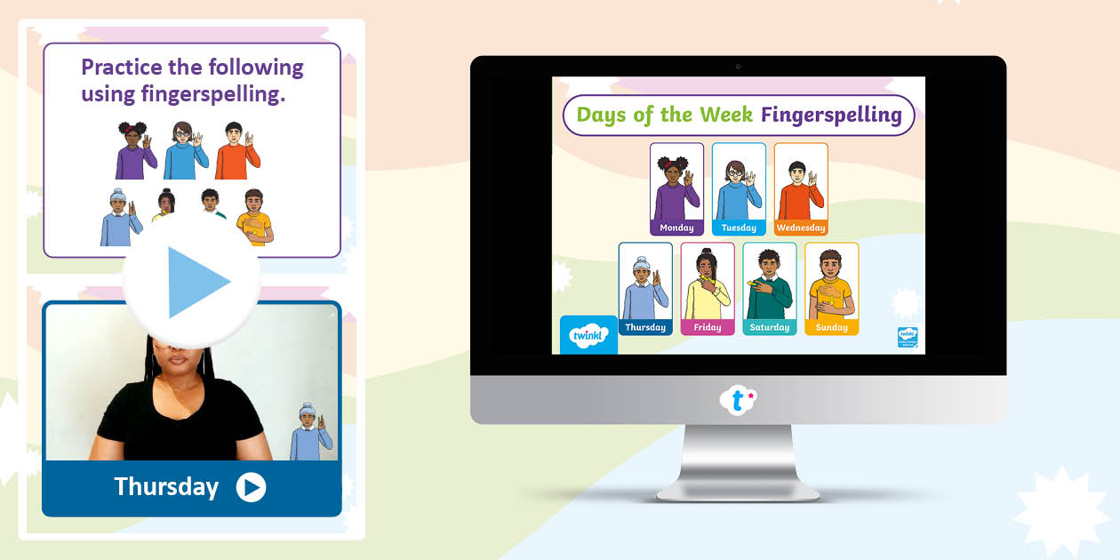 SASL Days of the Week Spelling Powerpoint (Teacher-Made)