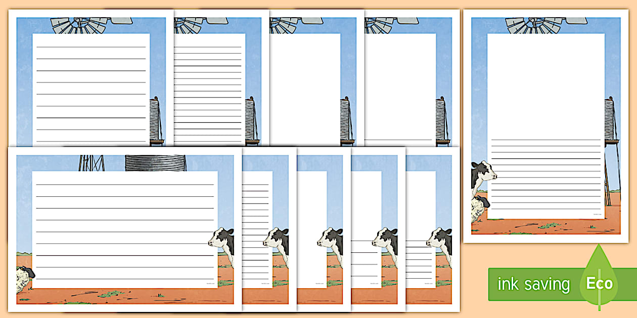 Editable Drought Page Border Pack (Lehrer gemacht) - Twinkl