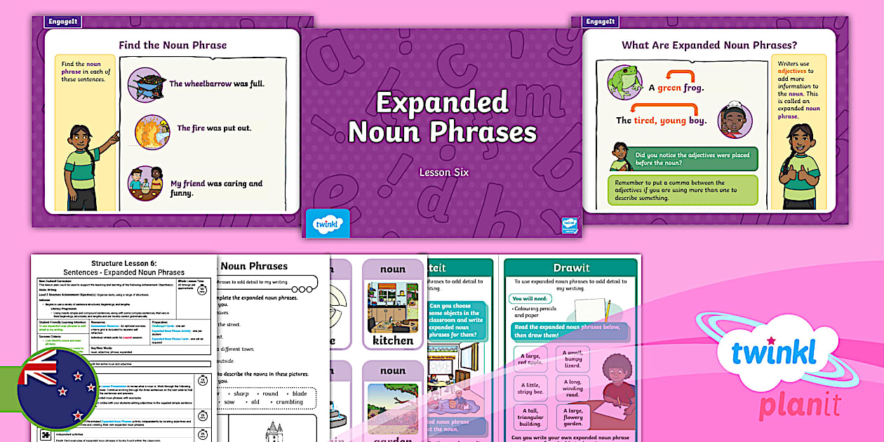 Phase 1 Writing: Word Choice: Expanded Noun Phrases - Twinkl