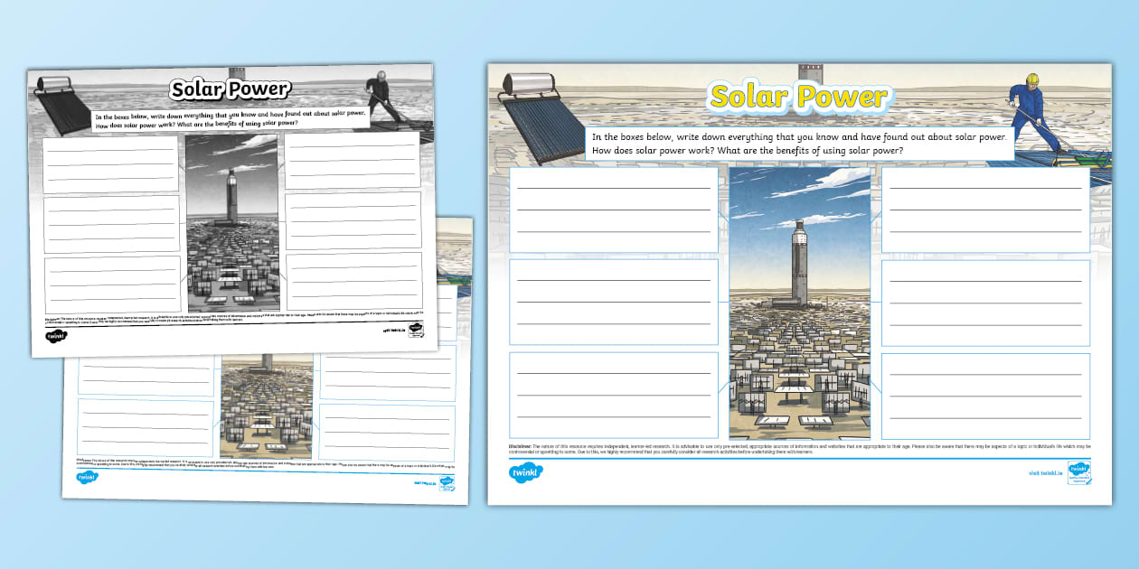 Solar Power Mind Map - Twinkl Mind Maps (teacher made)