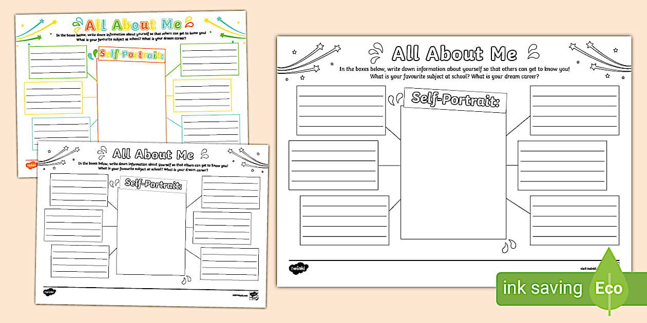 All About Me Mind Map (creat de profesori) - Twinkl