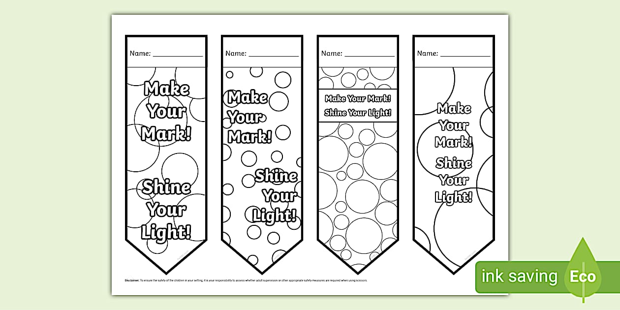 International Dot Day Colouring Bookmarks (Teacher-Made)