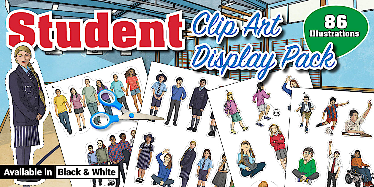 Student Clip Art Display Pack