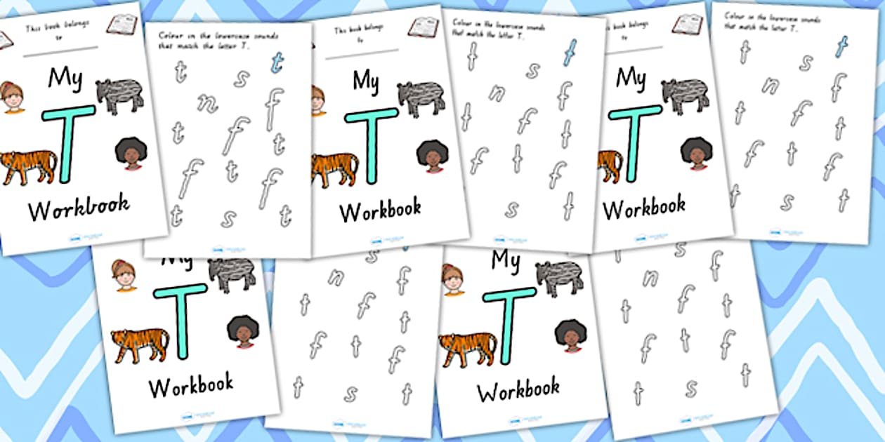 NSW My Workbook T Uppercase (professor feito) - Twinkl