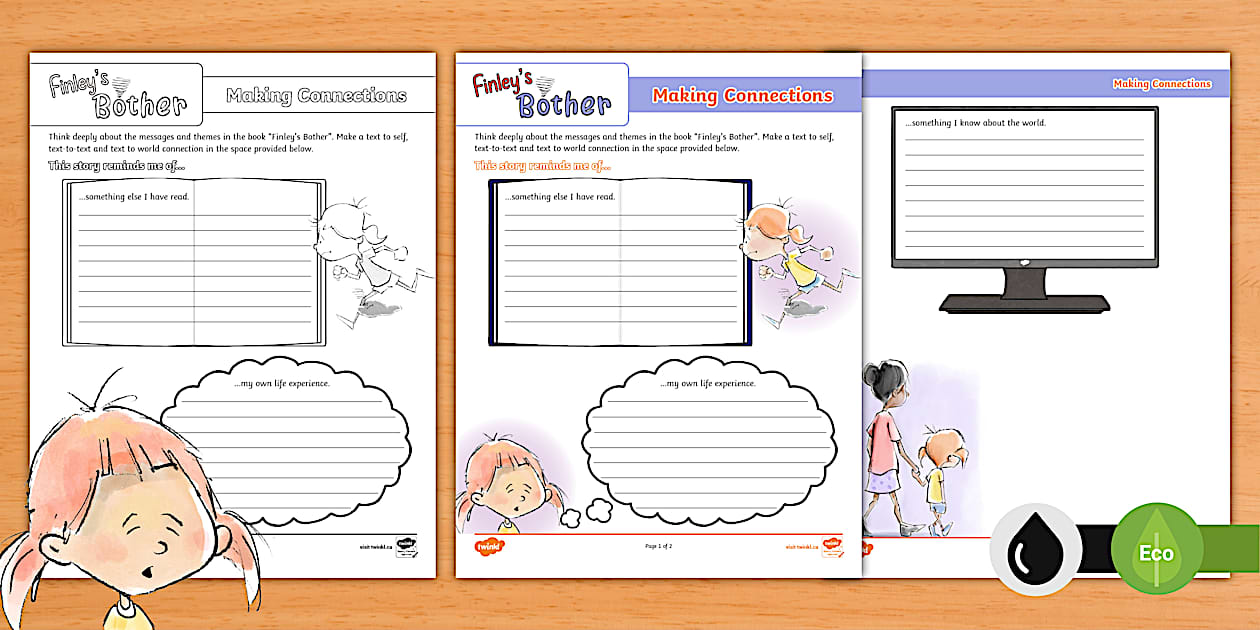 FREE! - Finley's Bother: Making Connections Activity