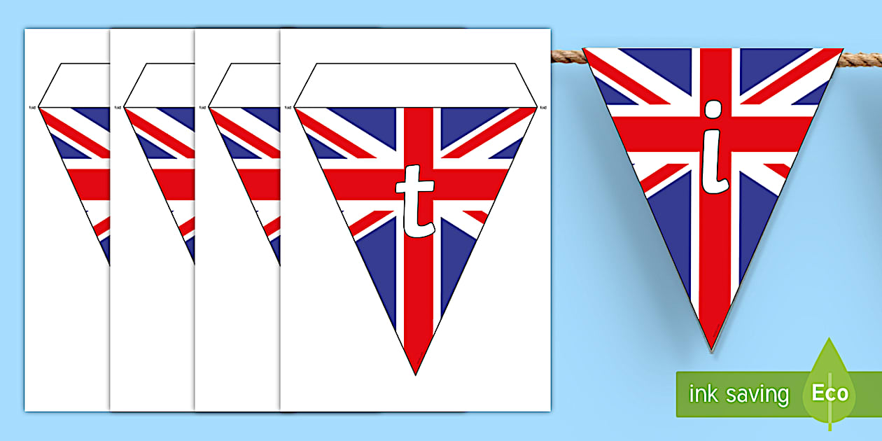 British Bunting - British Values Classroom Display - Twinkl