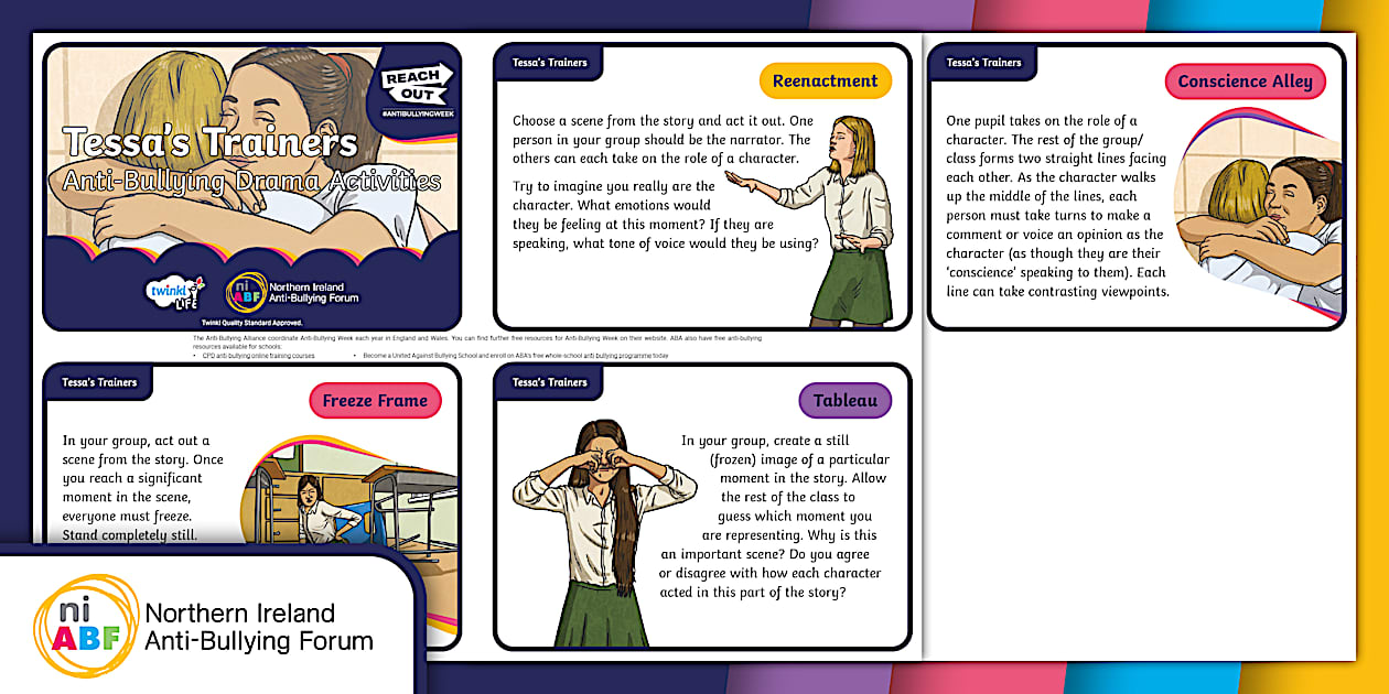 FREE! - Tessa's Trainers Anti-Bullying Drama Activities
