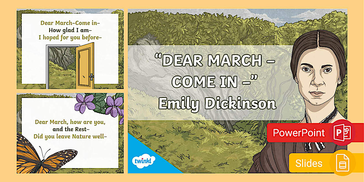 Emily Dickinson Poem PowerPoint & Google Slides - Twinkl