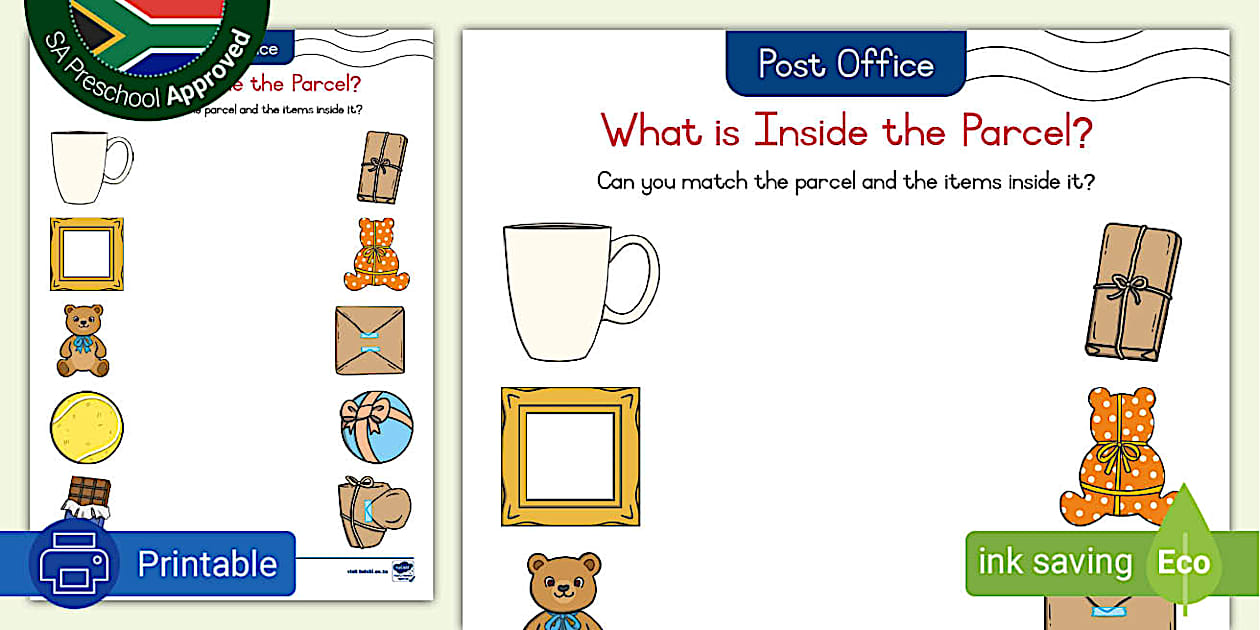 Post Office What's Inside the Parcel? Activity - Twinkl