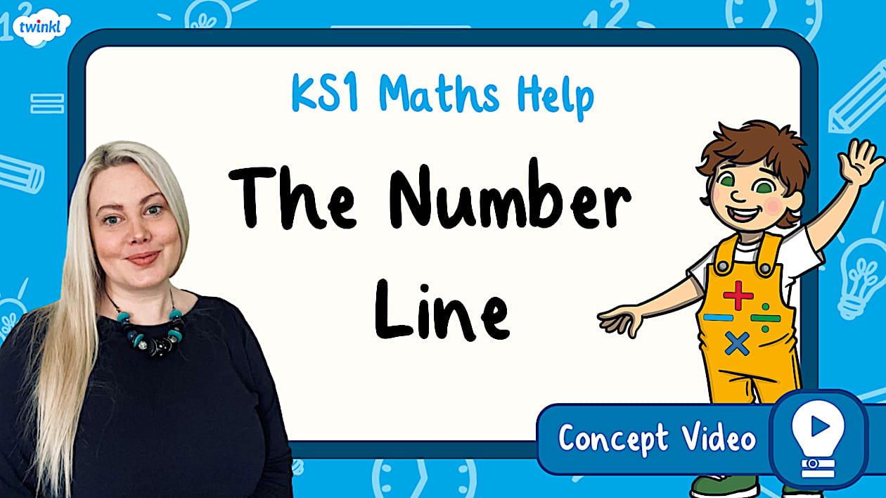 👉 The Number Line (Place Value within 10) | KS1 Maths Concept Video