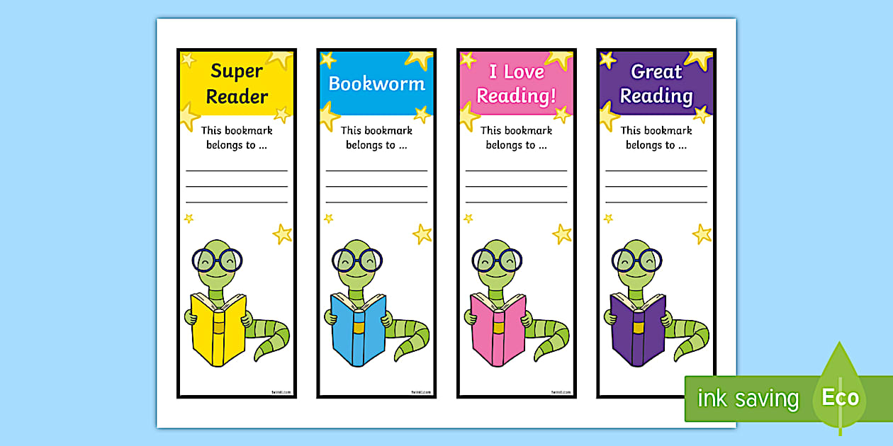 Colourful Bookmarks - Primary Resources (teacher made)