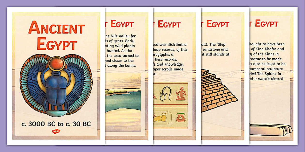 Ancient Egypt Timeline Posters (teacher made) - Twinkl