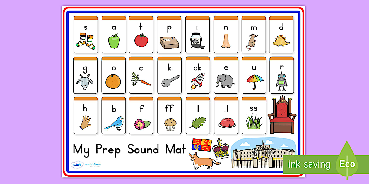 QLD Royal Family Prep Sound Mat (teacher made) - Twinkl