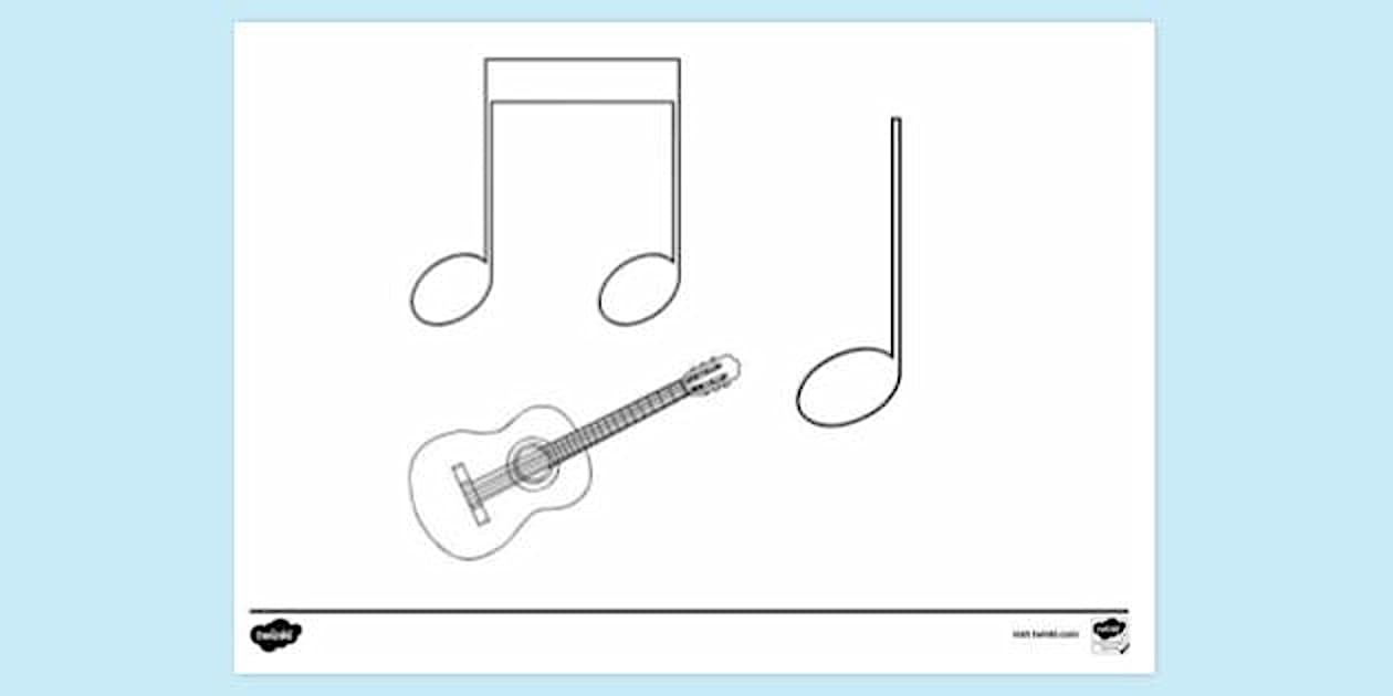 Music Colouring Page | Make Music Day (teacher made)