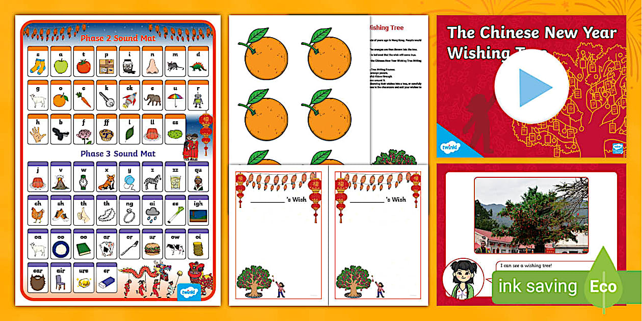 Chinese New Year Wishing Tree Resource Pack (Teacher-Made)