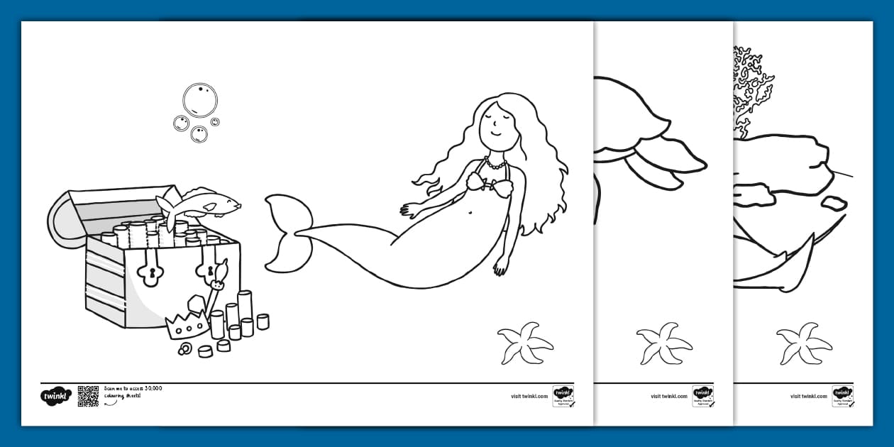 The Little Fish Coloring Sheets (Teacher-Made) - Twinkl