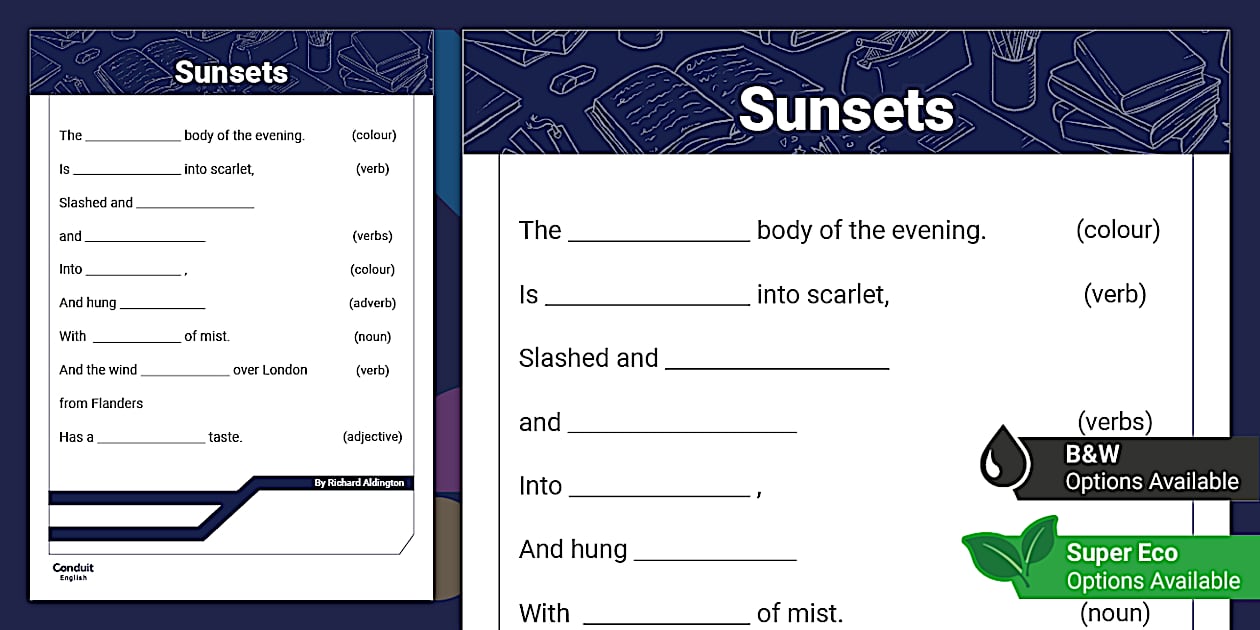 BGE War Poetry: Cloze Exercise (teacher made) - Twinkl