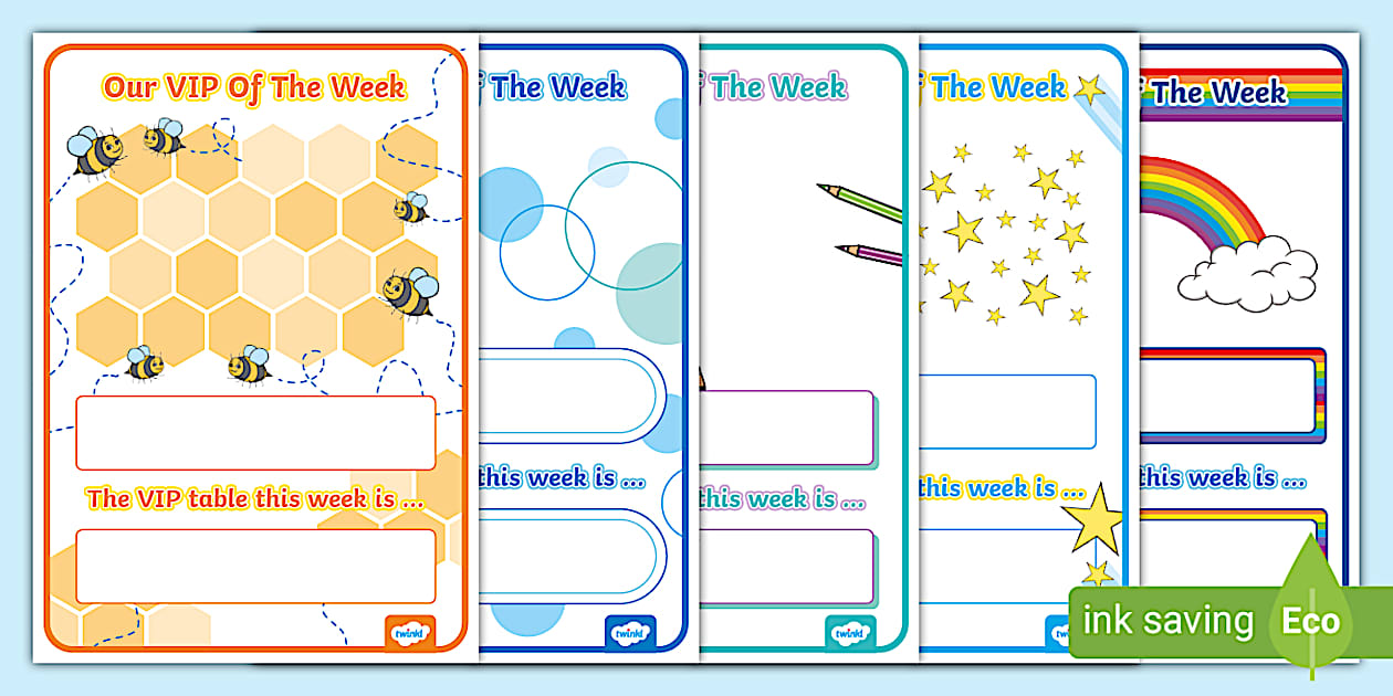 Our VIP Of The Week Posters (teacher made) - Twinkl