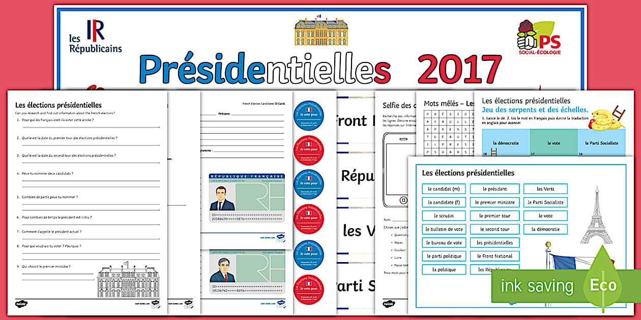 French Elections Activity Pack