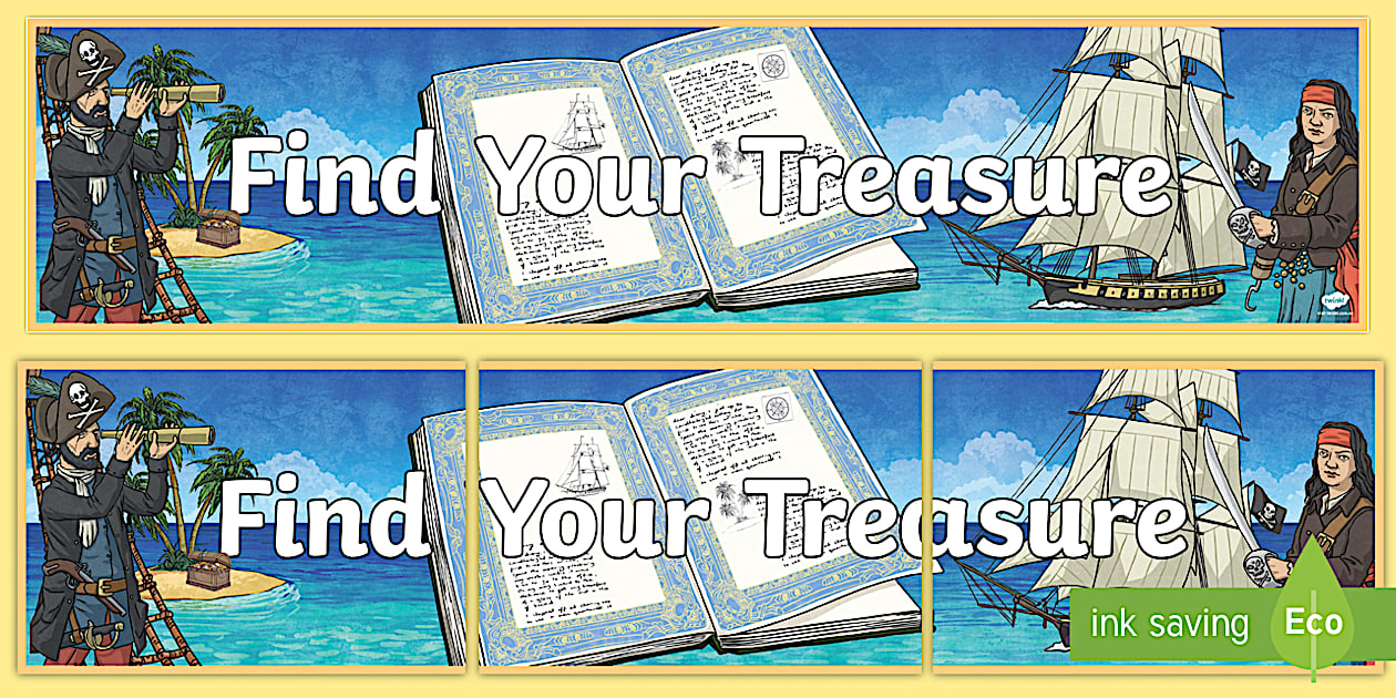 Find Your Treasure Banner - Engaging Classroom Environments