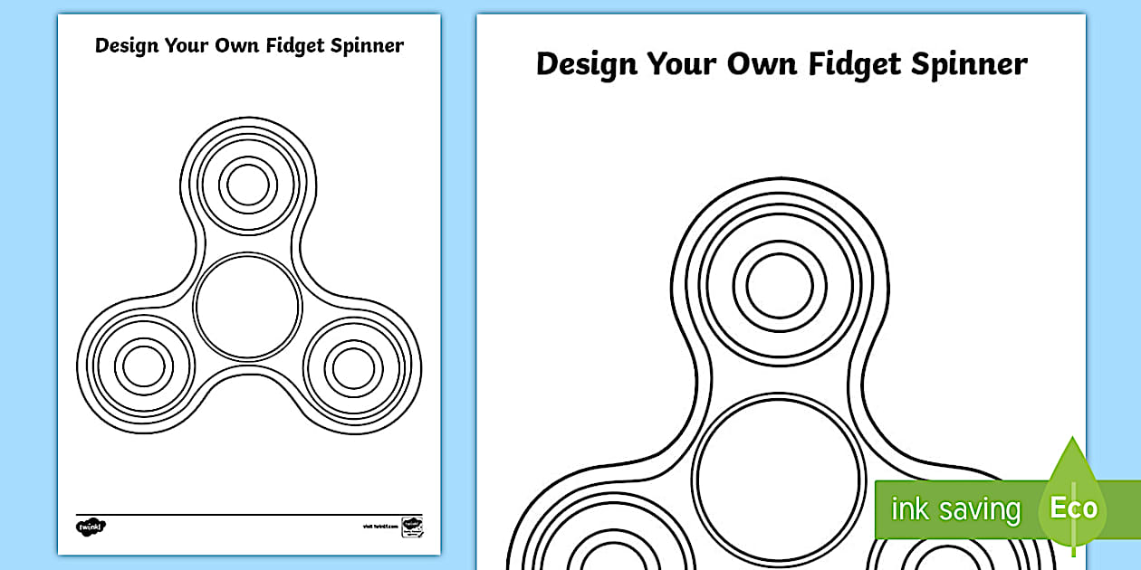 Design Your Own Fidget Spinner Worksheet / Worksheet - Fidget Spinner ...