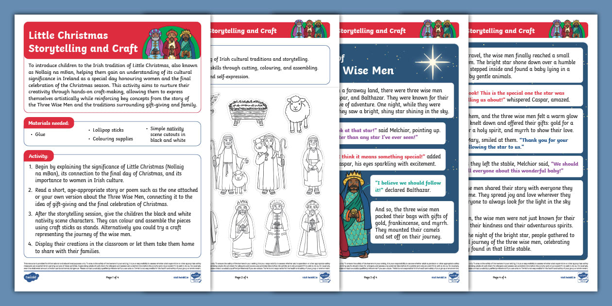 Little Christmas Storytelling and Craft (Teacher-Made)