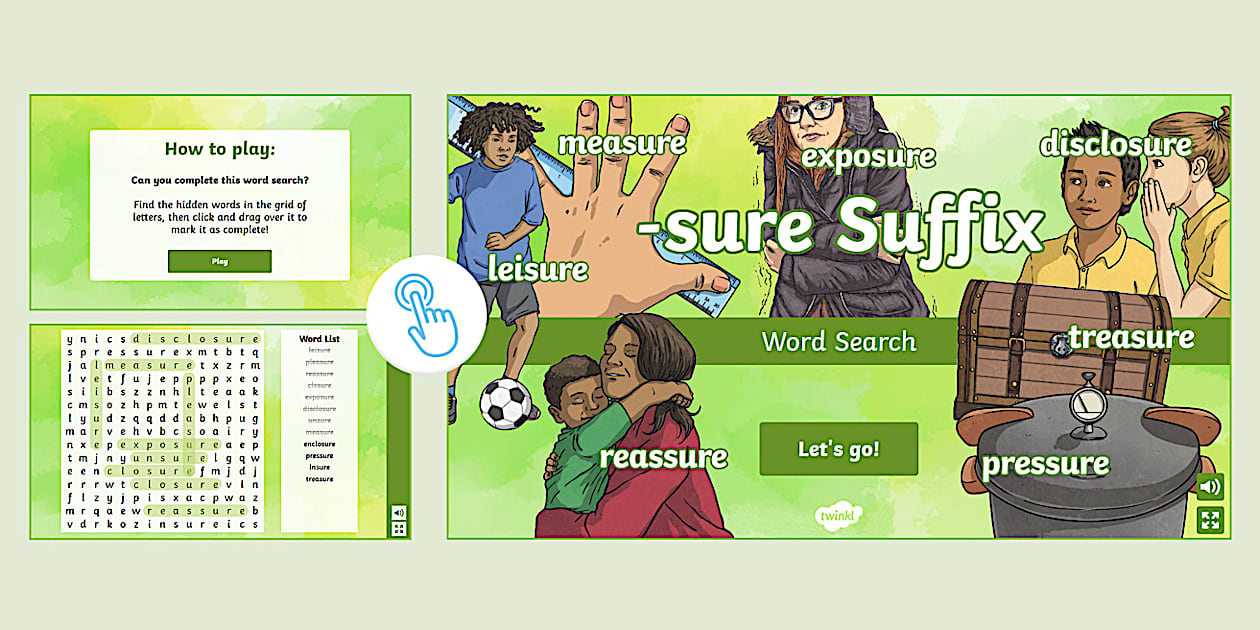 -sure Interactive Word Search - Twinkl Words - Twinkl