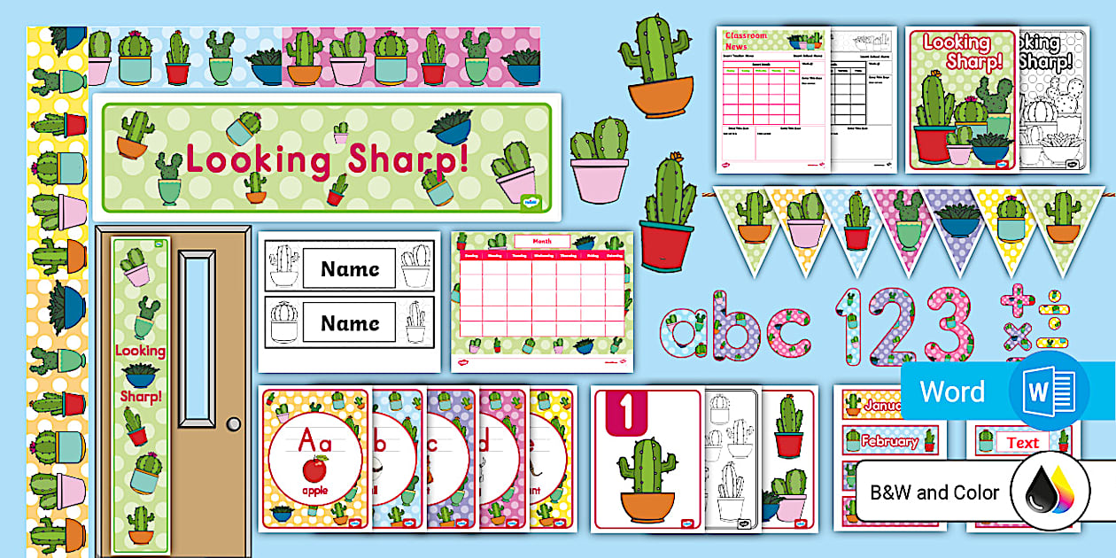 Succulent Classroom Decor | Classroom Decor | Twinkl USA